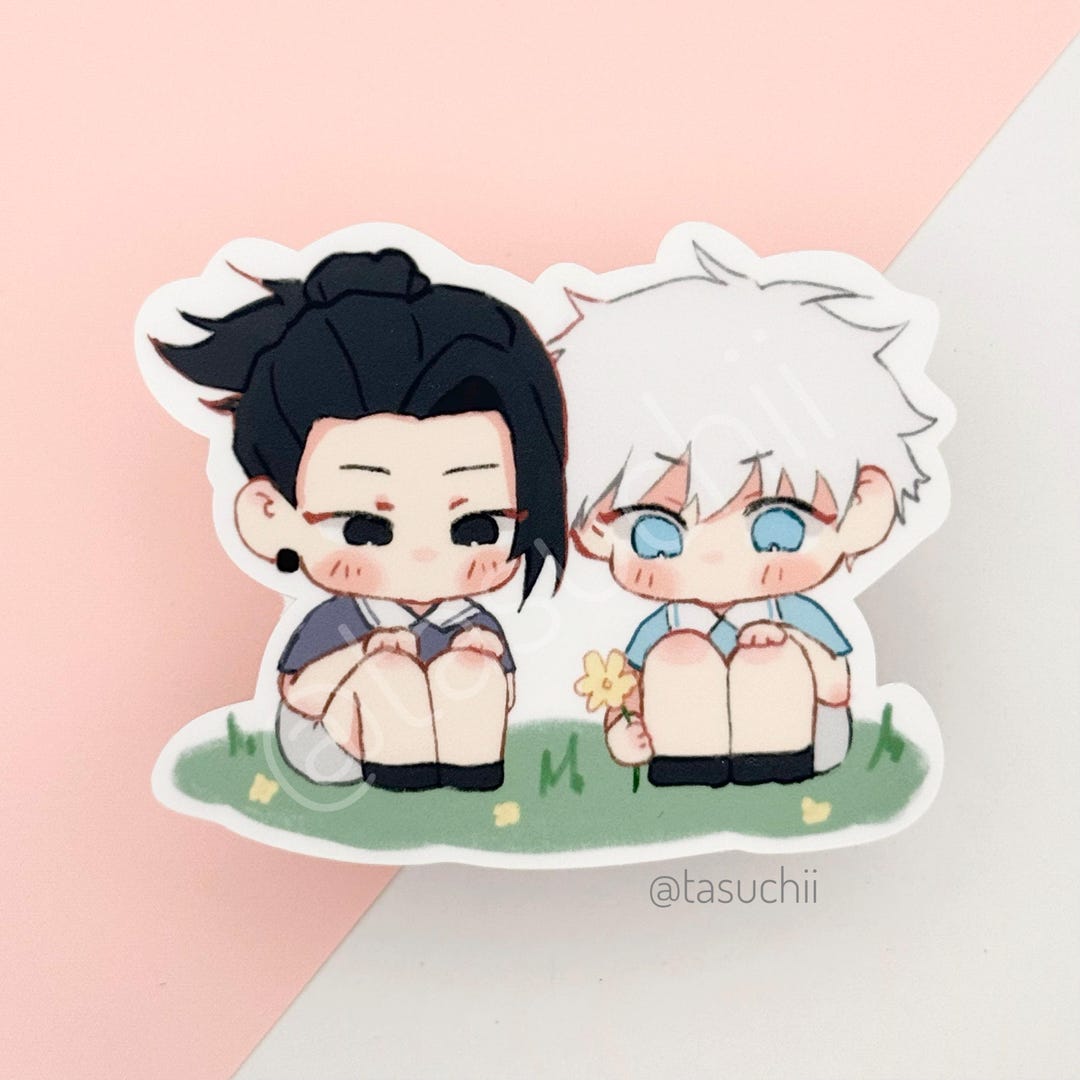 Satosugu Chibi Anime Stickers | Cute | Laptop Sticker | Decals | Vinyl ...