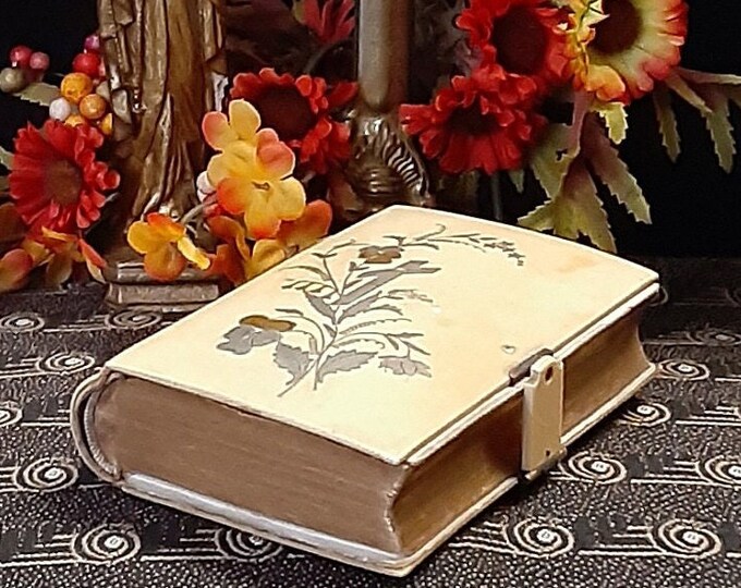 Antique 1897 German Prayer Book: Celluloid Cover, Silver Abalone Inlay ...