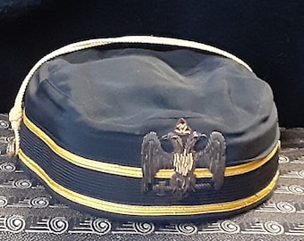 Vintage 32nd Degree Masonic Cap/scottish Rite Freemasonry/kadosh - Etsy