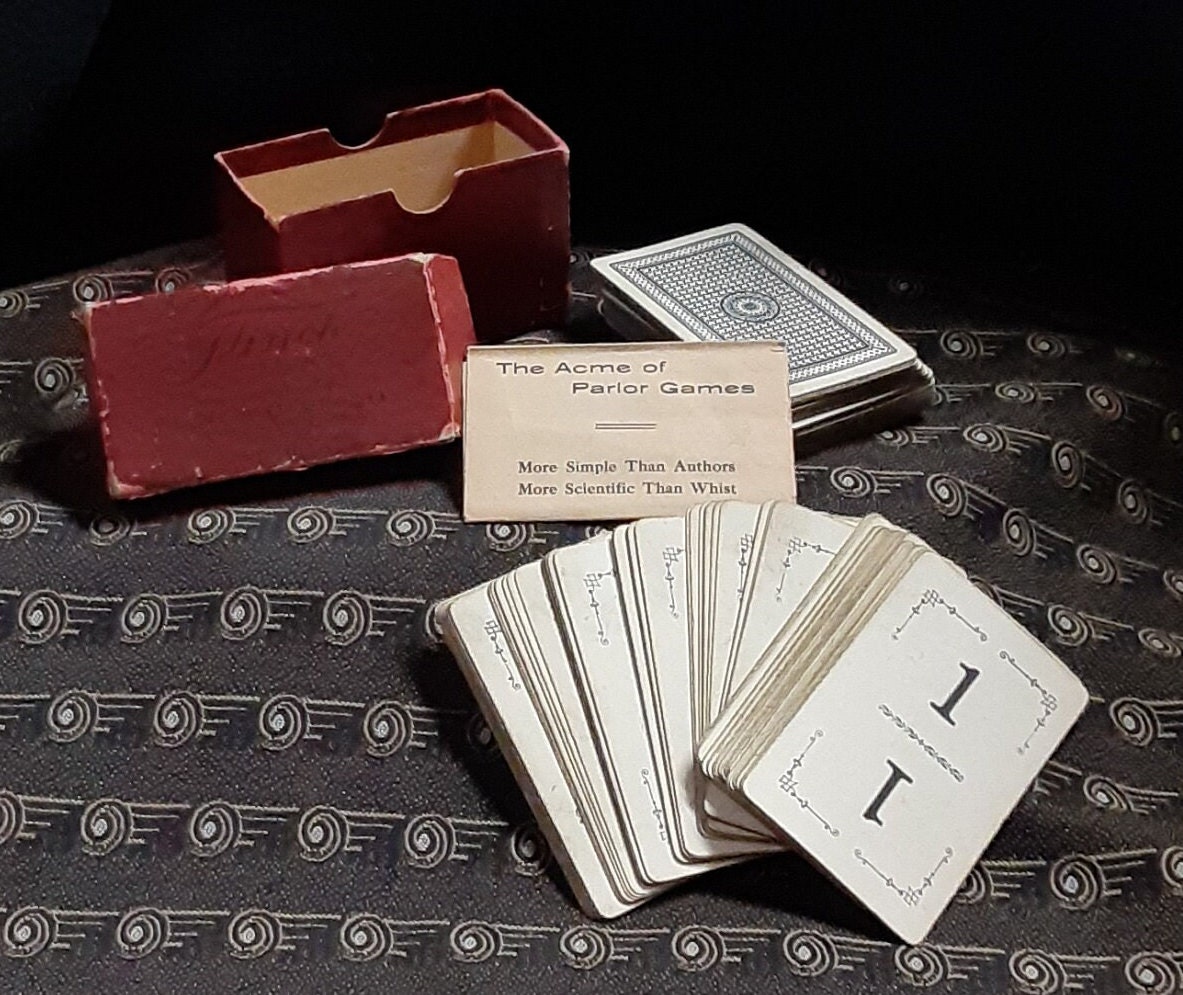 Flinch Card Game With Box and Instructions 1913 the Acme - Etsy