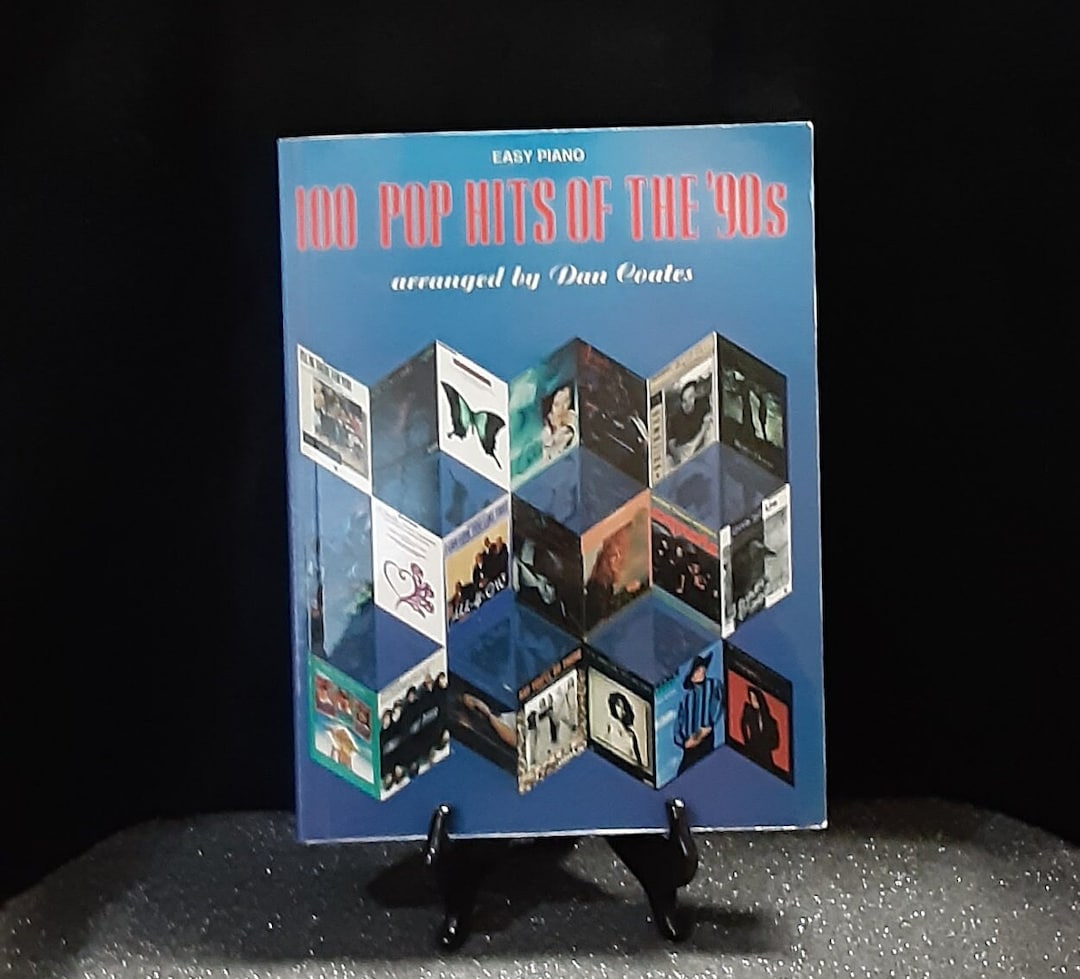 100 Pop Hits of the '90s ~ Large Book of Piano Sheet Music - Etsy