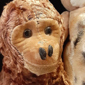 Collection of Three Best Friends: Bear, Tiger and Monkey Mohair With ...