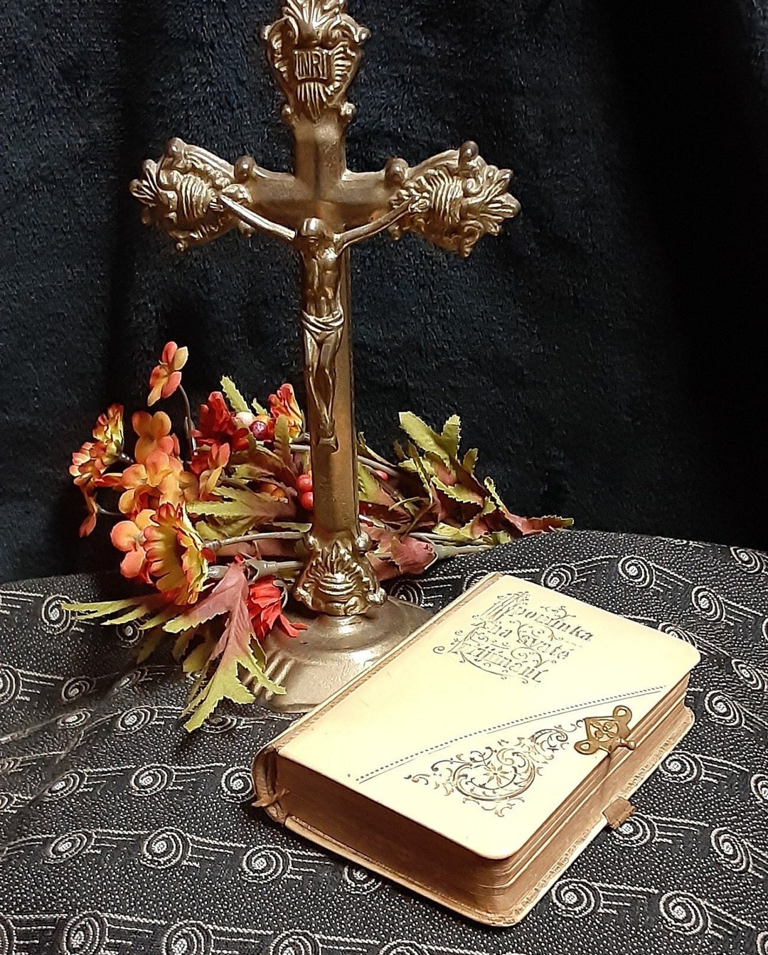 Vintage Celluloid Cover Catholic Prayer Book in Czech With Beautiful ...