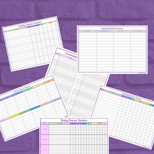 Chores Tracker Planner Template Bundle Daily, Weekly, Monthly ...