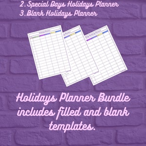 USA Holidays Planner Bundle Printable - Etsy