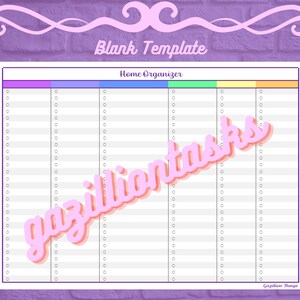 Home Organization Checklist Planner Template Printable - Etsy