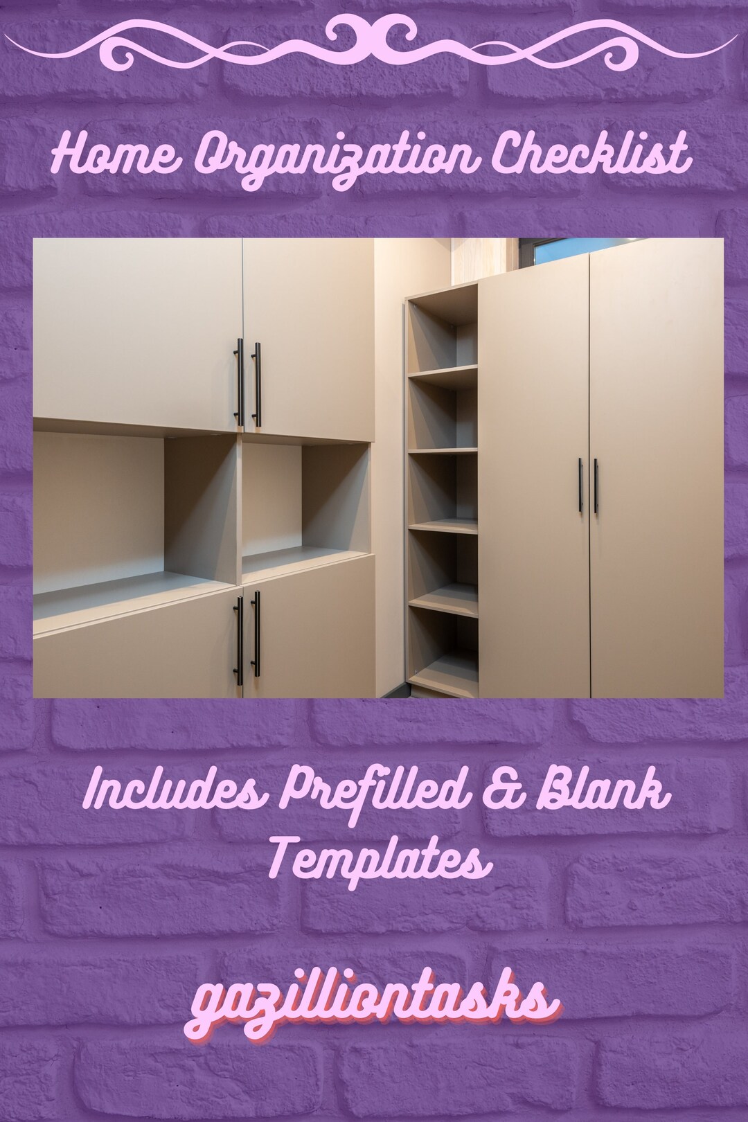 Home Organization Checklist Planner Template Printable - Etsy