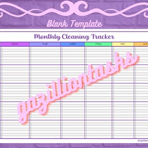 Cleaning Bundle Printable for Home Daily, Weekly, Monthly, Semiannual ...