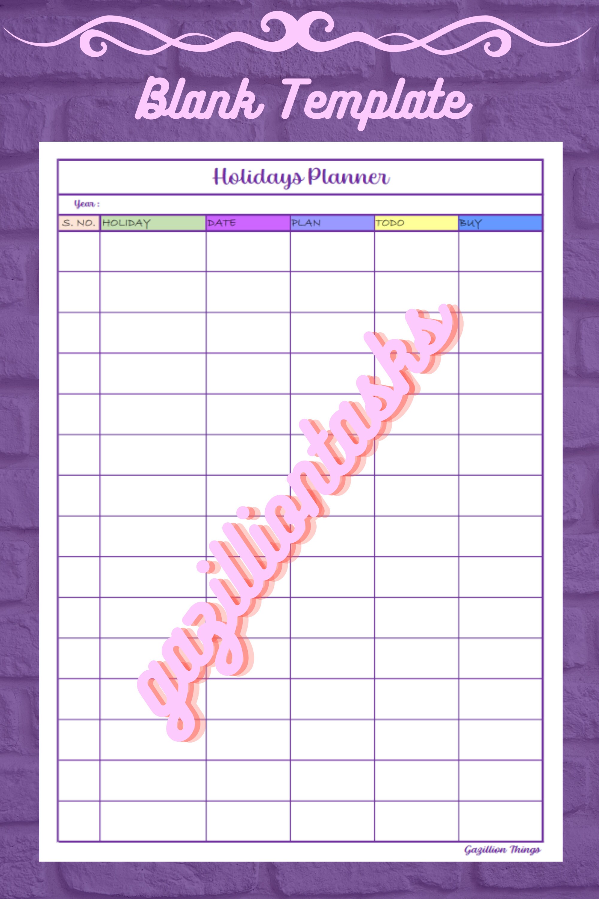 USA Holidays Planner Bundle Printable - Etsy