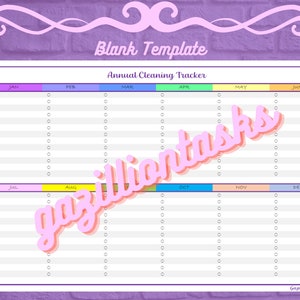 Cleaning Bundle Printable for Home Daily, Weekly, Monthly, Semiannual ...