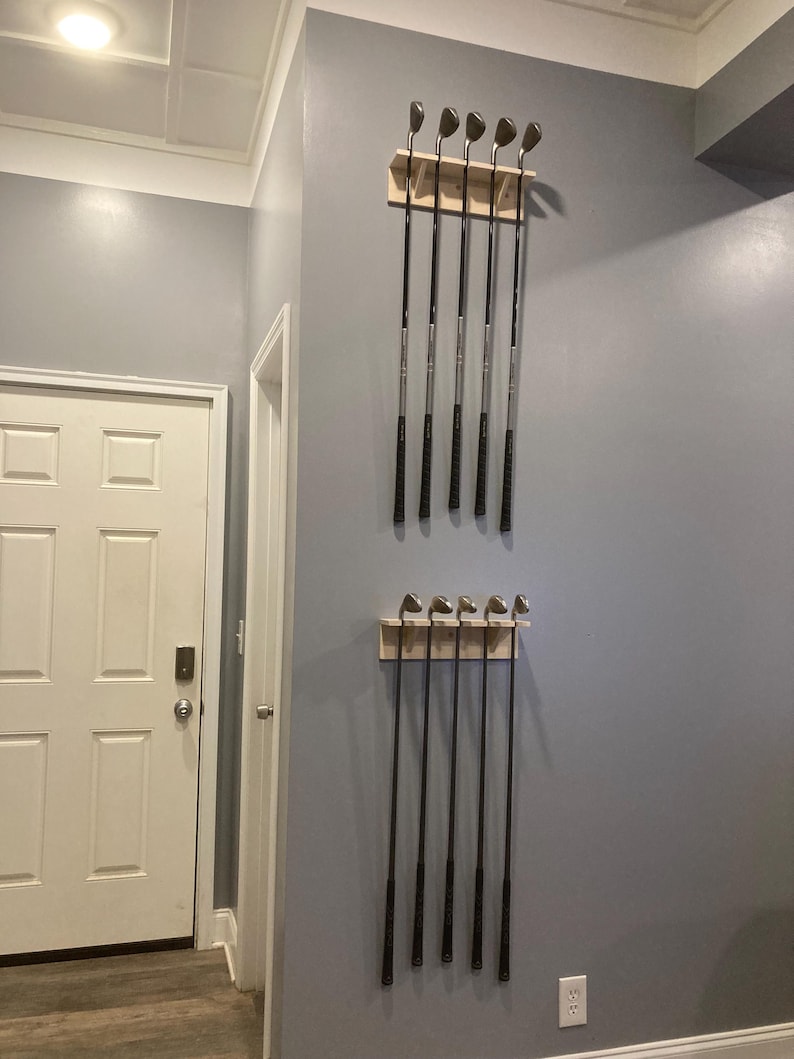 Golf Club Display Rack Shelf 5 Club Holder - Etsy
