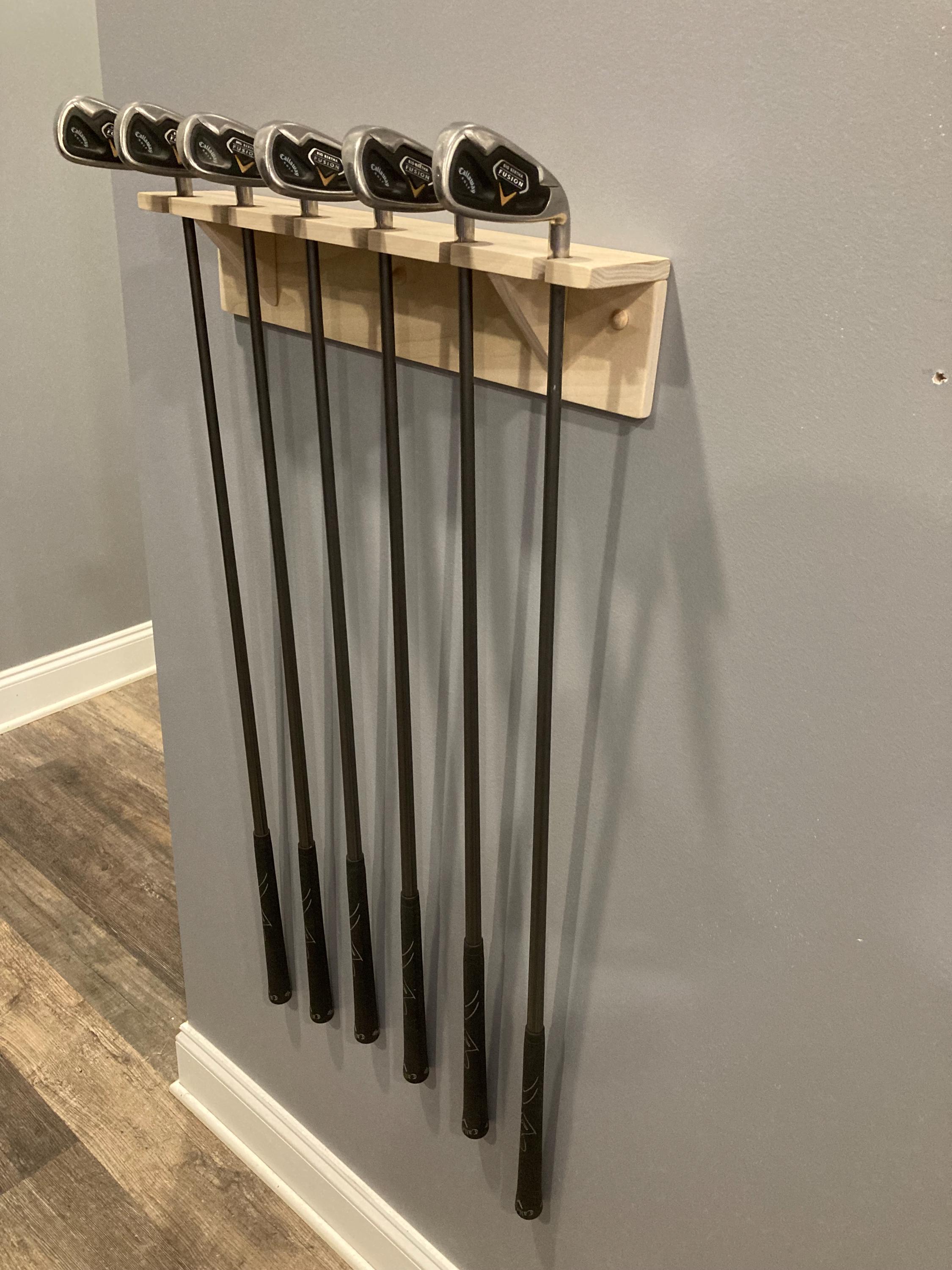 Golf Club Display Rack Shelf 6 Club Holder - Etsy