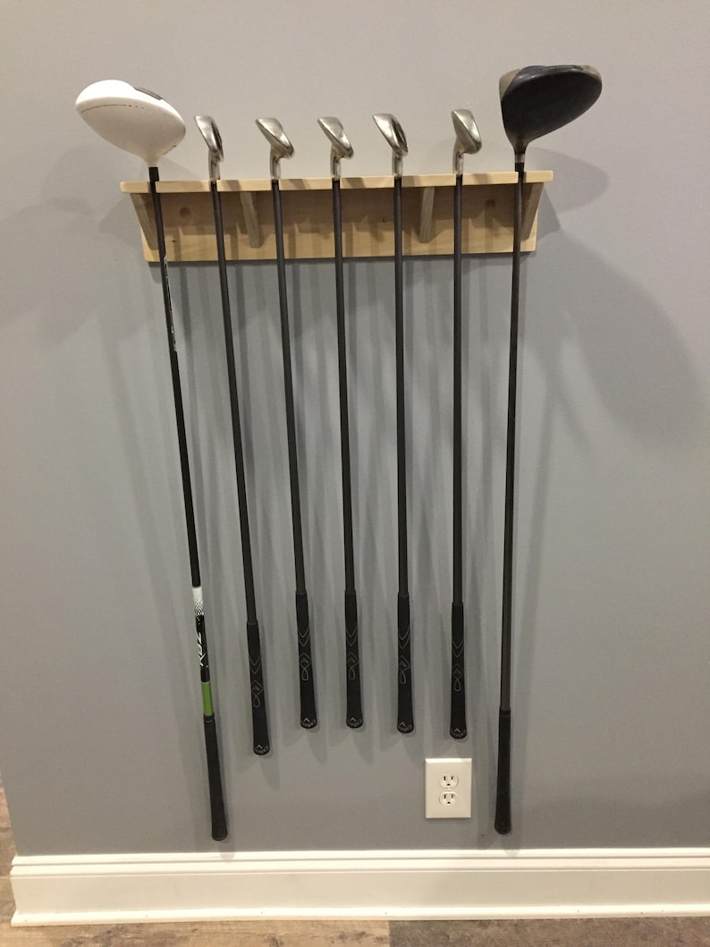 Golf Club Display Rack Shelf 7 Club Holder - Etsy