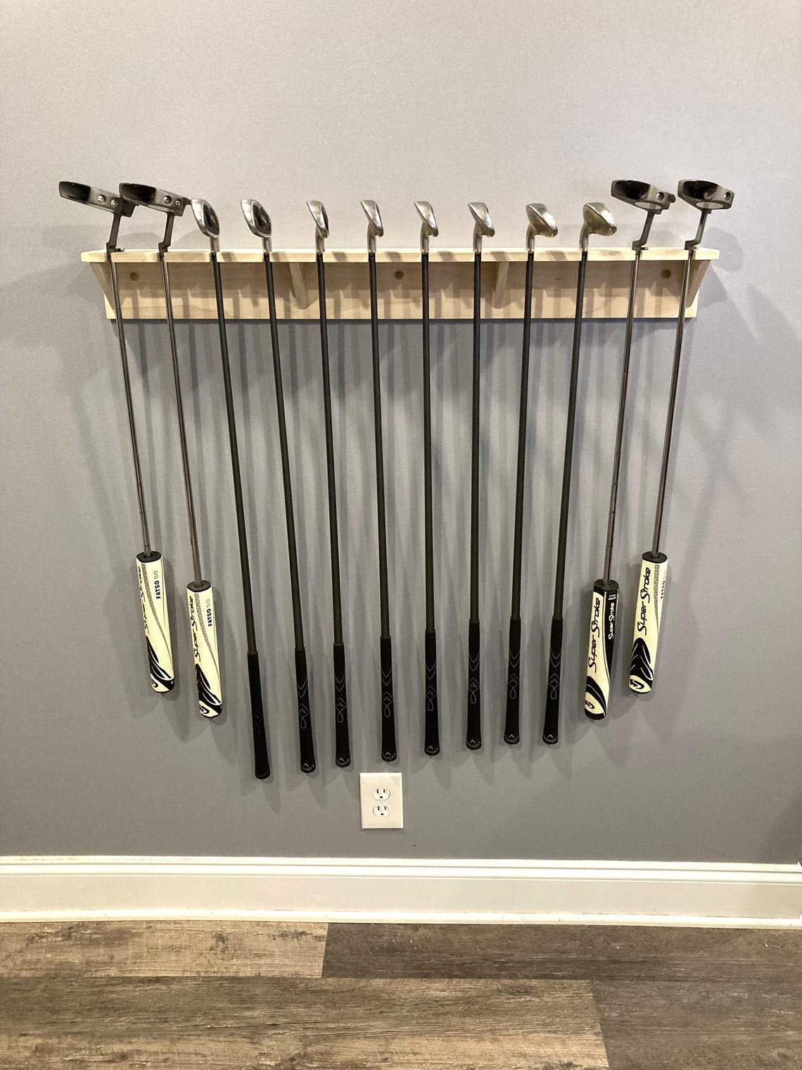 Golf Club Display Rack Shelf 12 Club Holder - Etsy