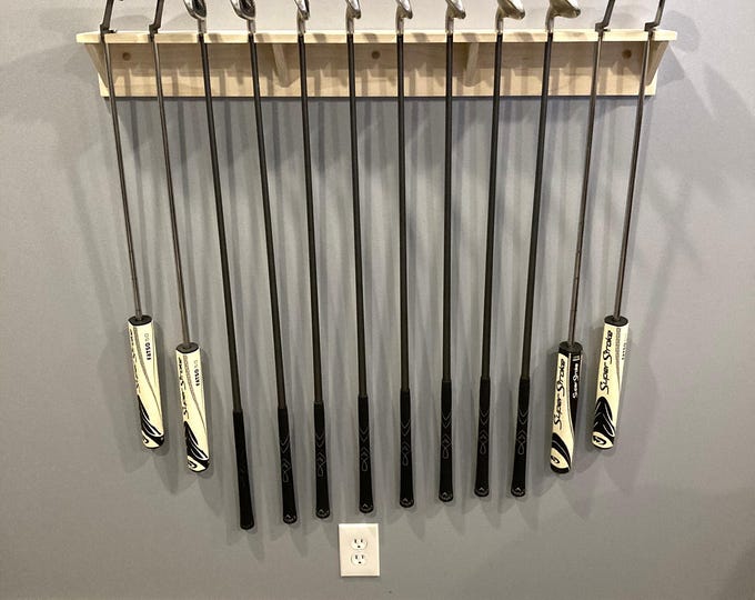 Golf Club Display Rack Shelf 12 Club Holder - Etsy