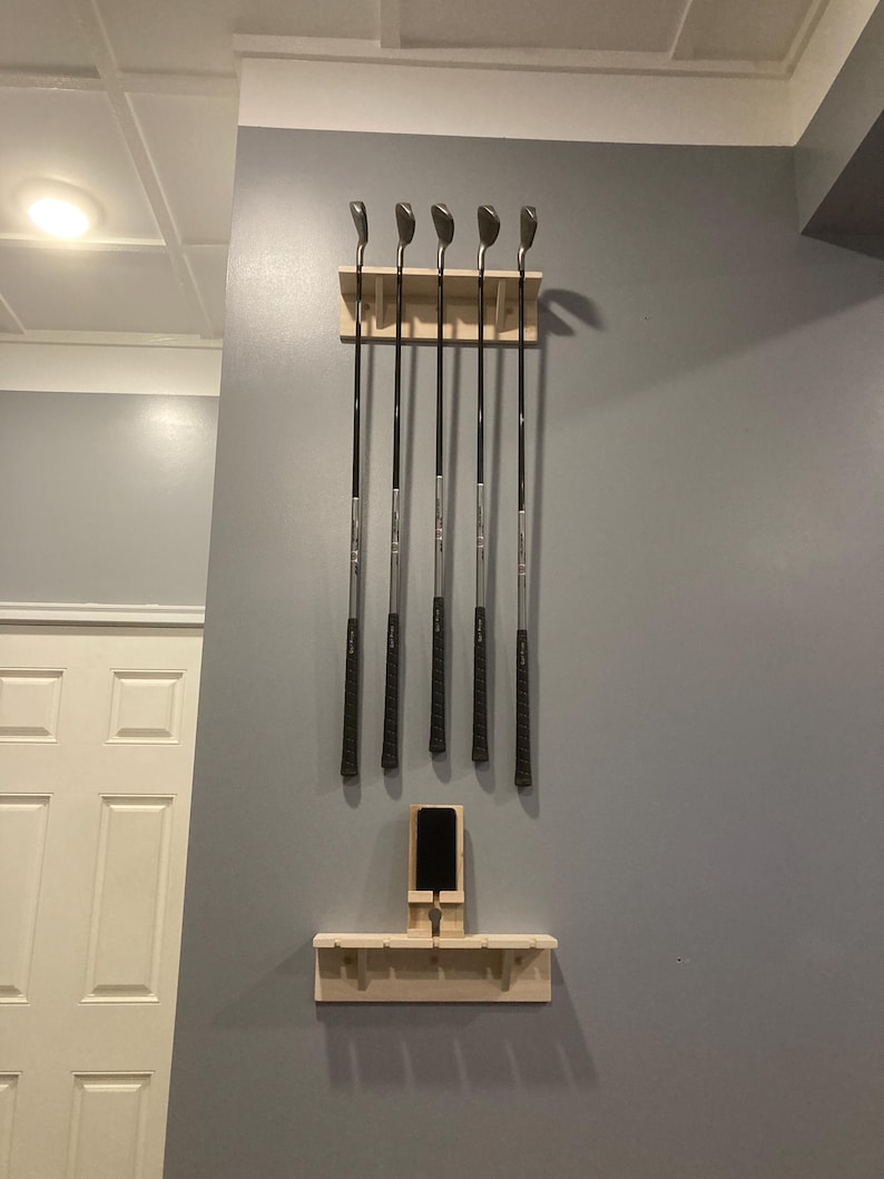 Golf Club Display Rack Shelf 5 Club Holder - Etsy