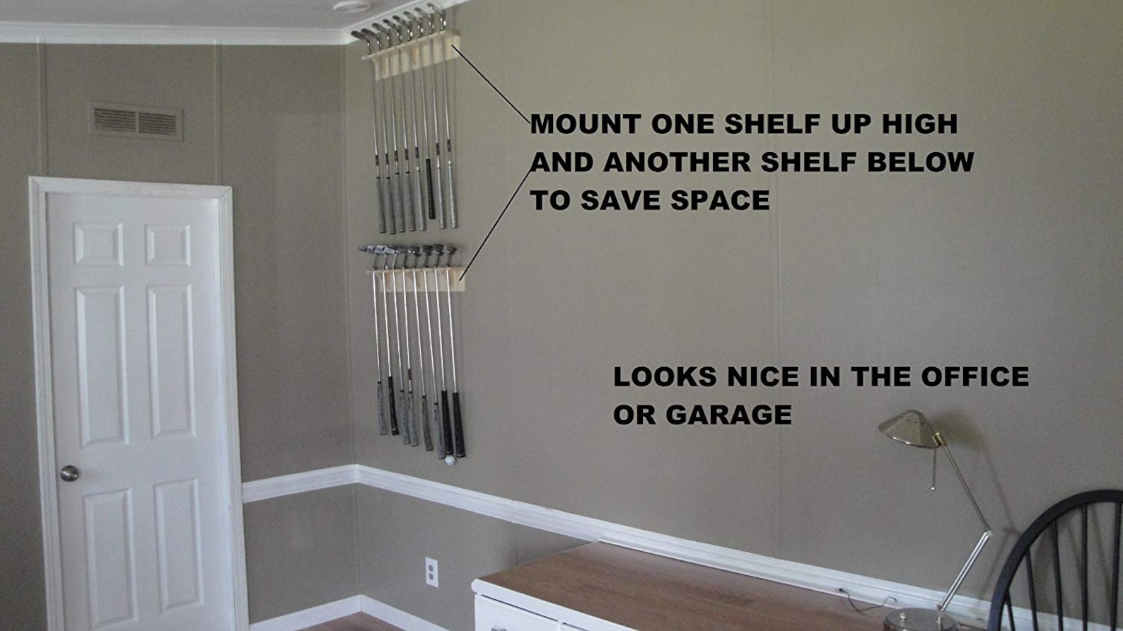 Golf Club Display Rack Shelf 8 Club Holder - Etsy