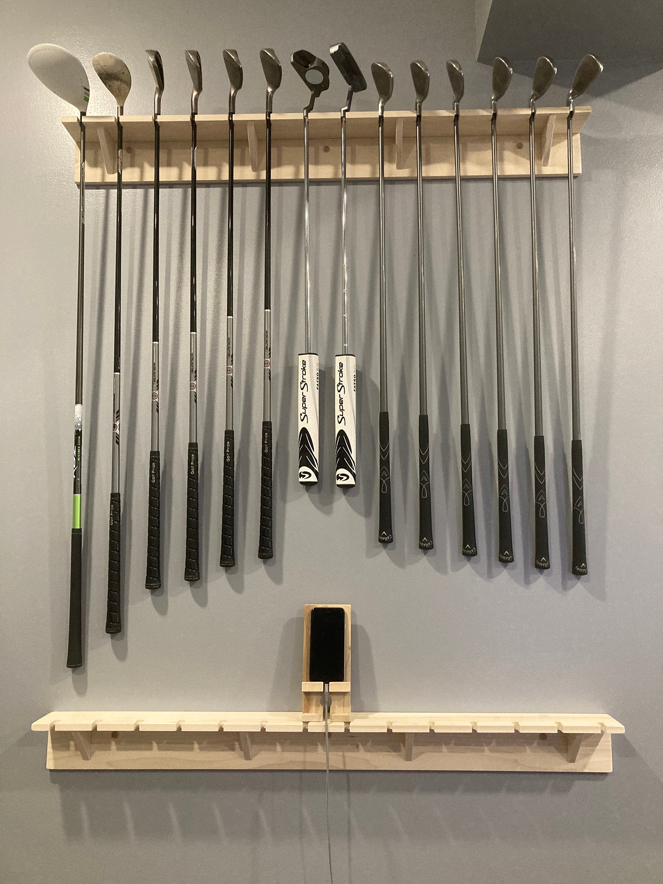 Golf Club Display Rack Shelf 14 Club Holder - Etsy