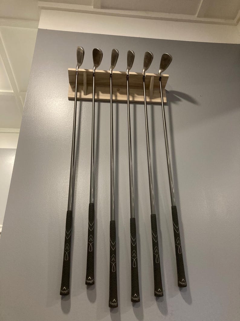 Golf Club Display Rack Shelf 6 Club Holder - Etsy