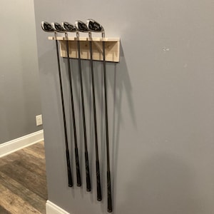 Golf Club Display Rack Shelf 5 Club Holder - Etsy