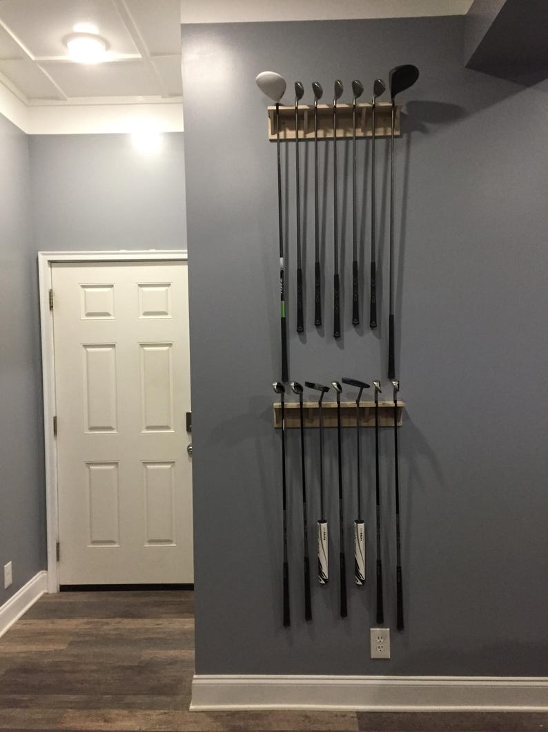 Golf Club Display Rack Shelf 7 Club Holder - Etsy