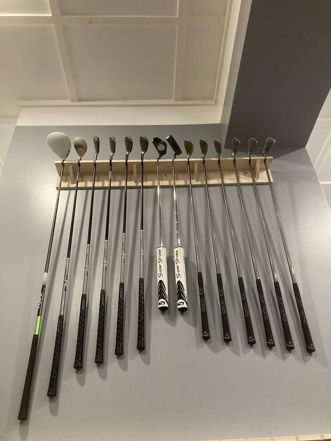 Golf Club Display Rack Shelf 14 Club Holder - Etsy