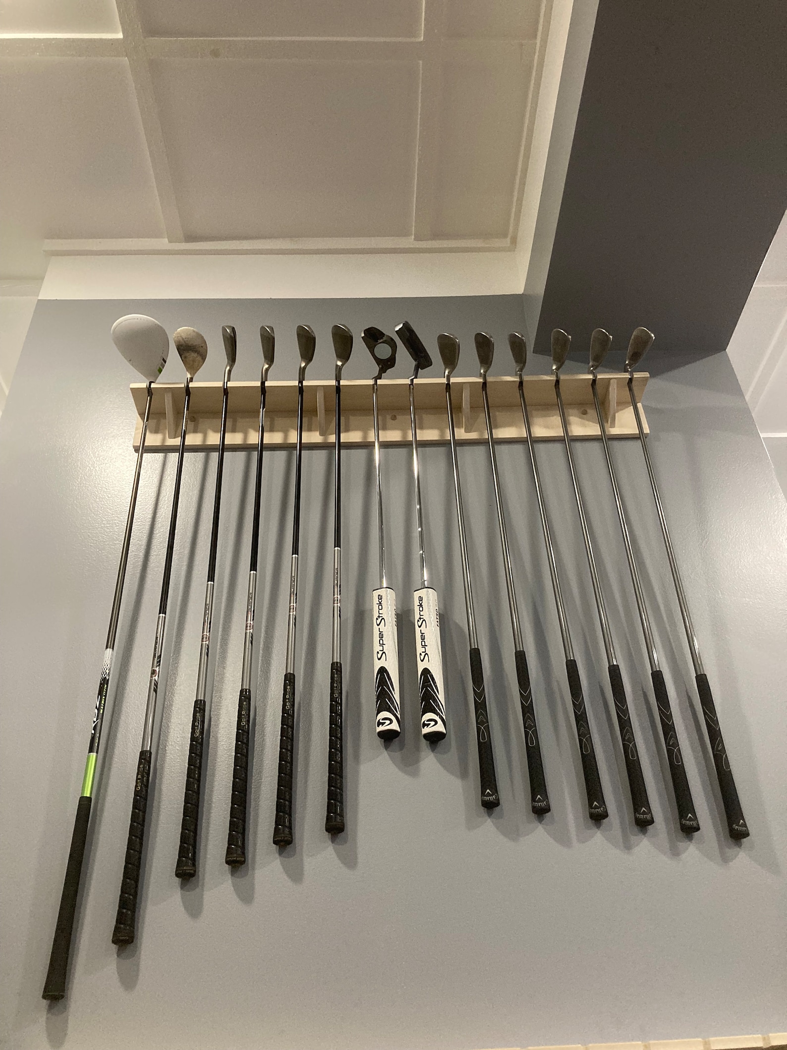 Golf Club Display Rack Shelf 14 Club Holder - Etsy