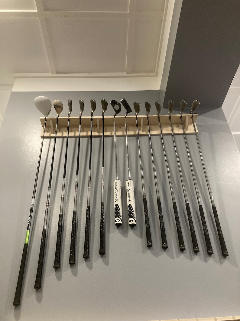 Golf Club Display Rack Shelf 14 Club Holder - Etsy