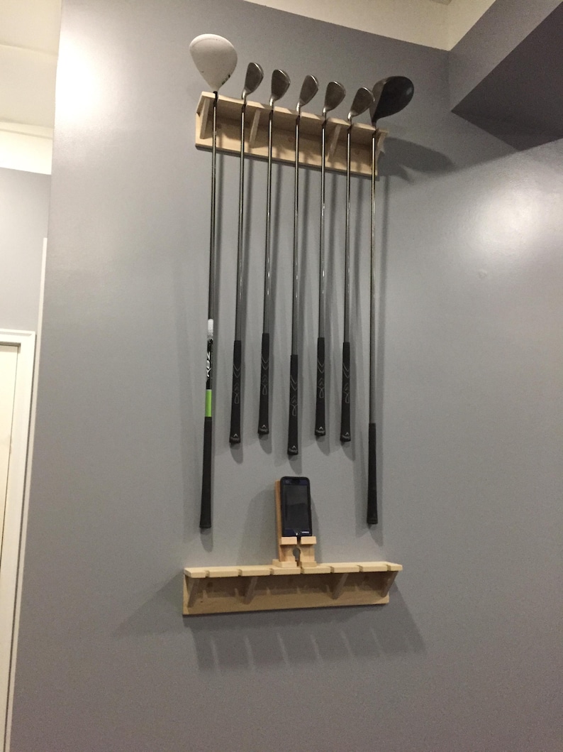 Golf Club Display Rack Shelf 7 Club Holder - Etsy