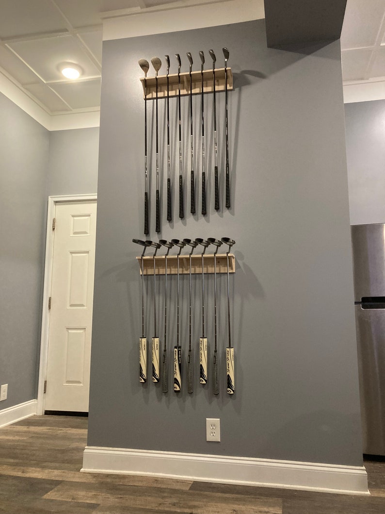Golf Club Display Rack Shelf 8 Club Holder - Etsy
