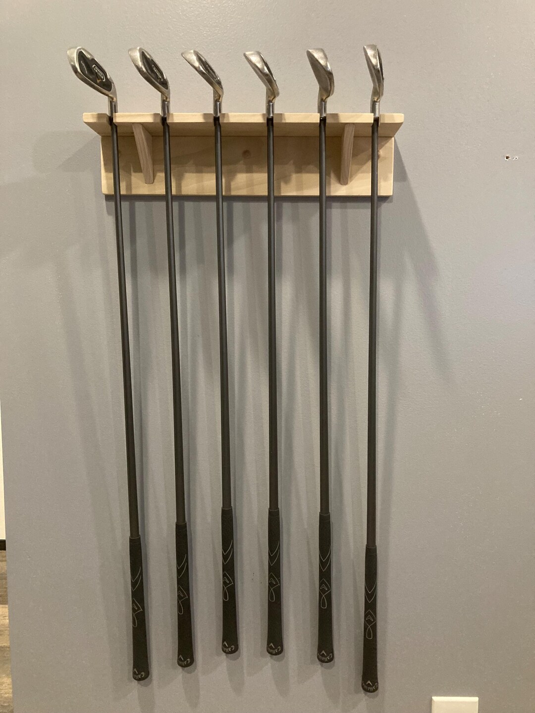 Golf Club Display Rack Shelf 6 Club Holder - Etsy