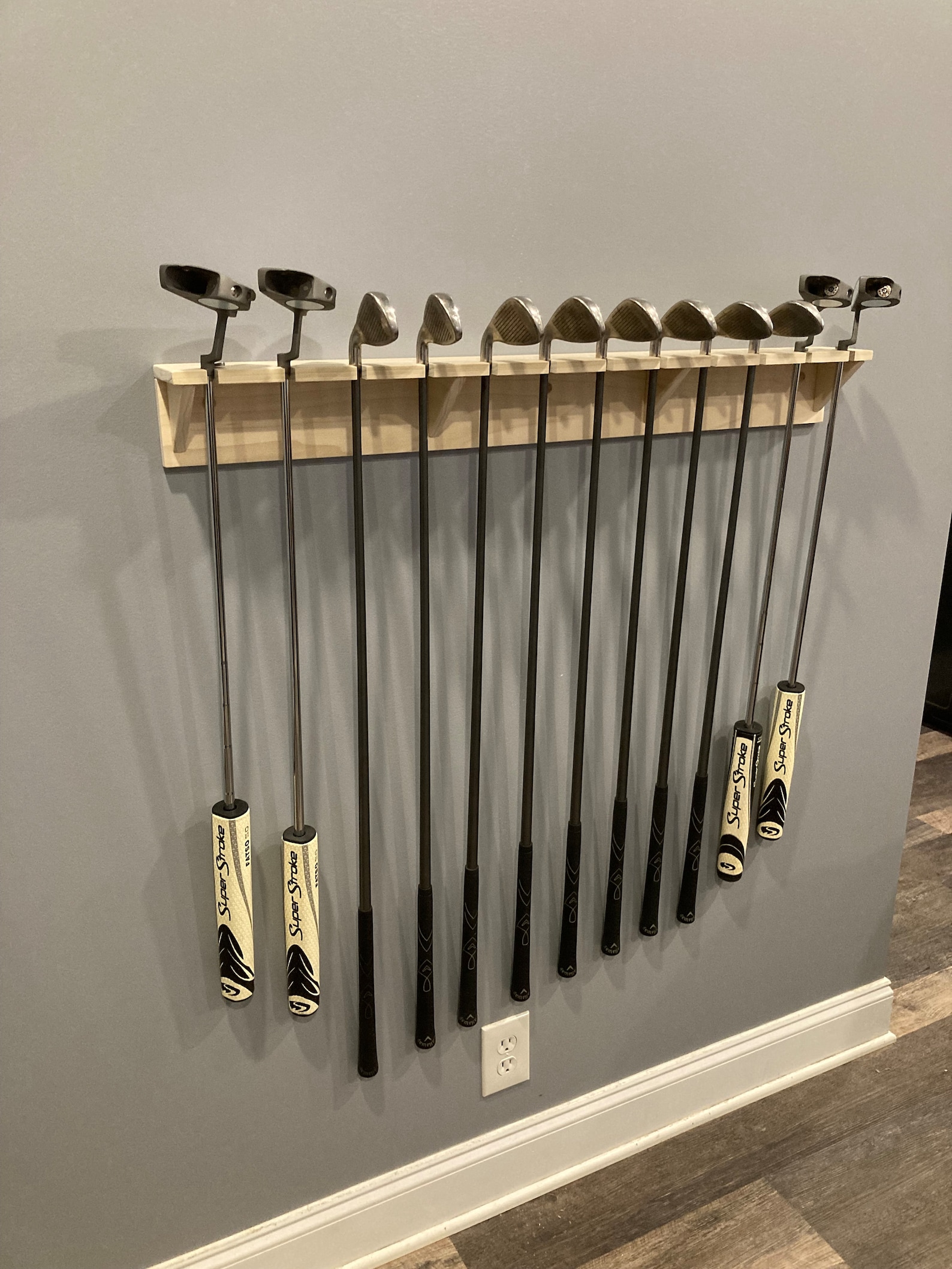 Golf Club Display Rack Shelf 12 Club Holder - Etsy