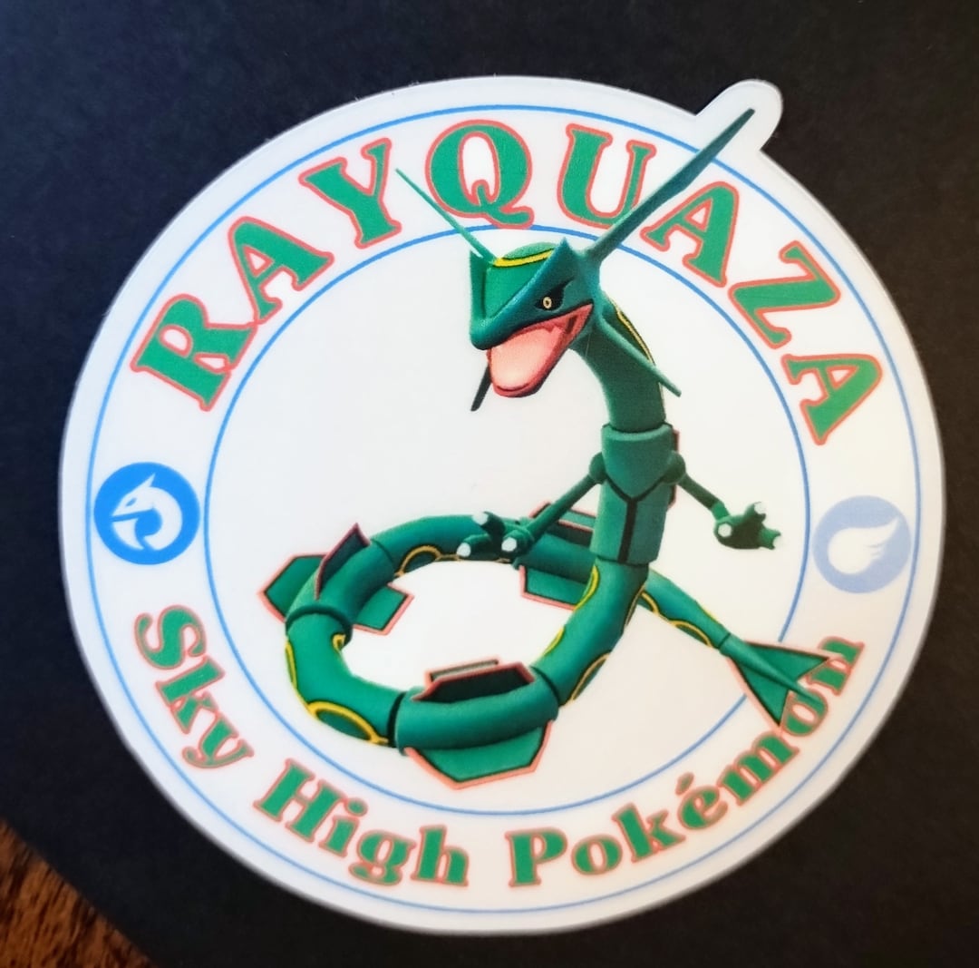 Rayquaza Rayquaza Sticker Waterproof Vinyl Anime Decals for - Etsy