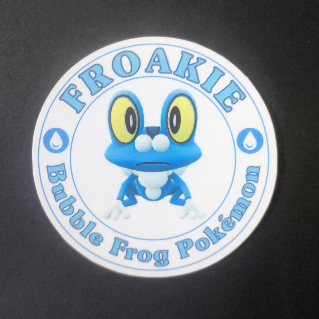 Froakie Froakie Sticker Waterproof Vinyl Anime Decals for - Etsy
