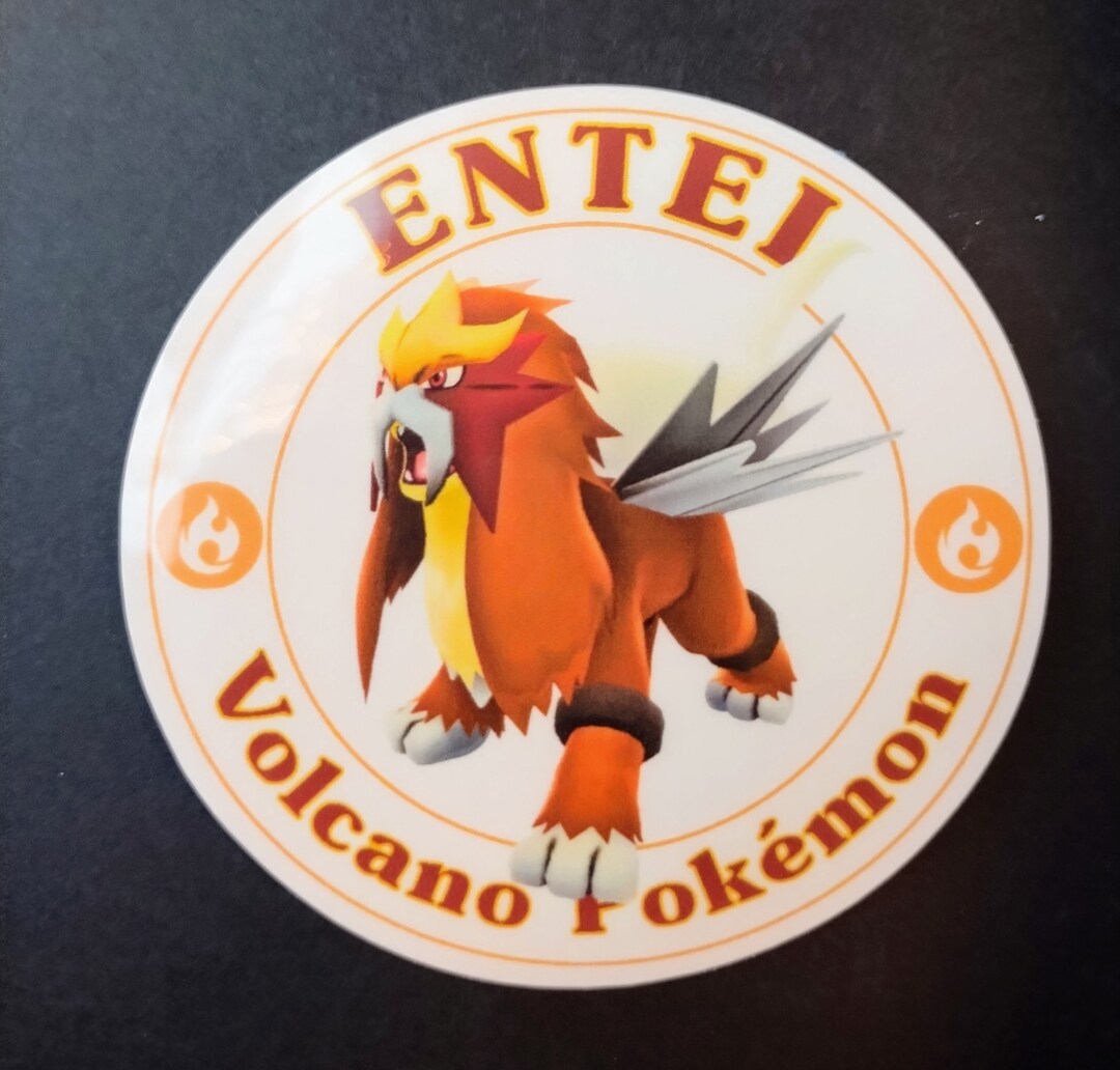 Entei Entei Sticker Waterproof Vinyl Anime Decals for - Etsy