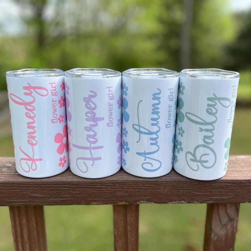 Flower Girl Tumbler Kids - Etsy