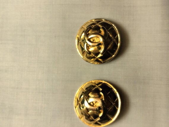 COCO CHANEL Iconic Golden Quilted Double C Emblem, St… - Gem