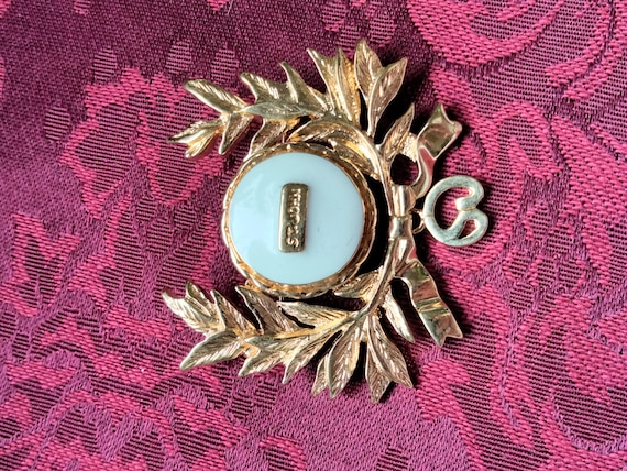 Stunning ST JOHN Gold and Enamel Brooch, Very Rare an… - Gem