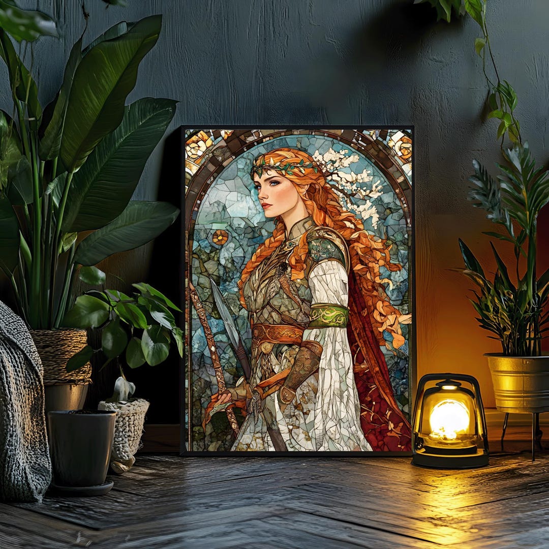 Norse Goddess Freyja Poster - Ethereal Norse Mythology Art, Witchy ...