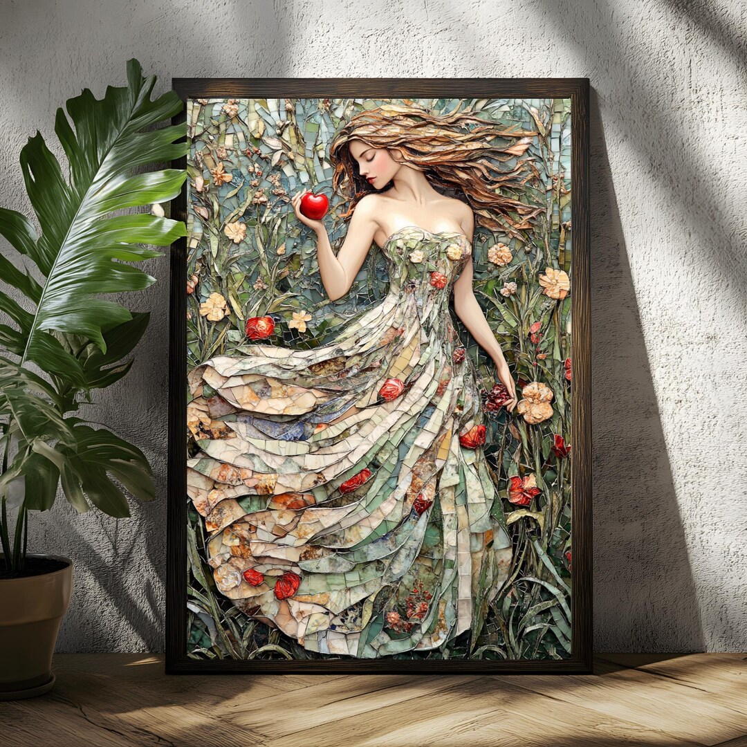 Persephone Queen of the Underworld Art Print, Goddess of Spring and ...