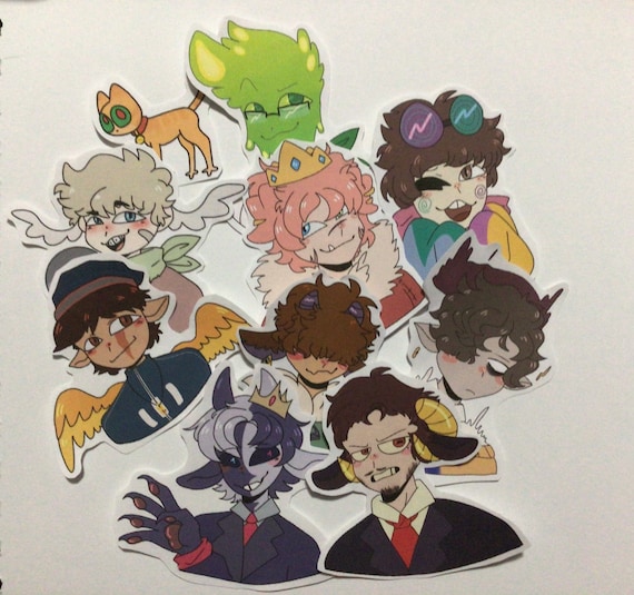 DSMP Stickers Ranboo Karl Jacobs Jschlatt Tommyinnit - Etsy