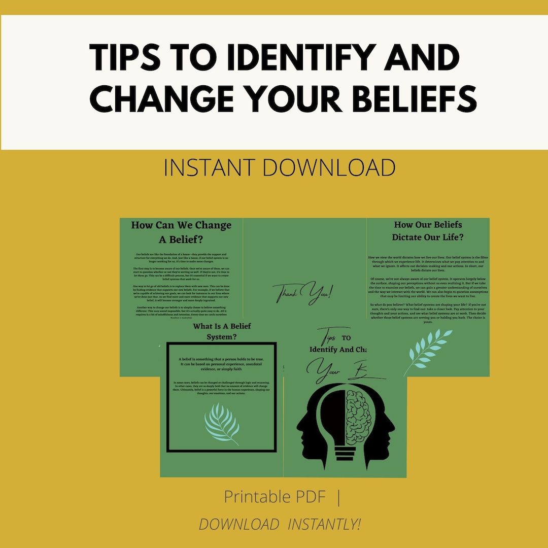 Tips to Identify and Change Your Beliefs, Change Your Beliefs, How to ...