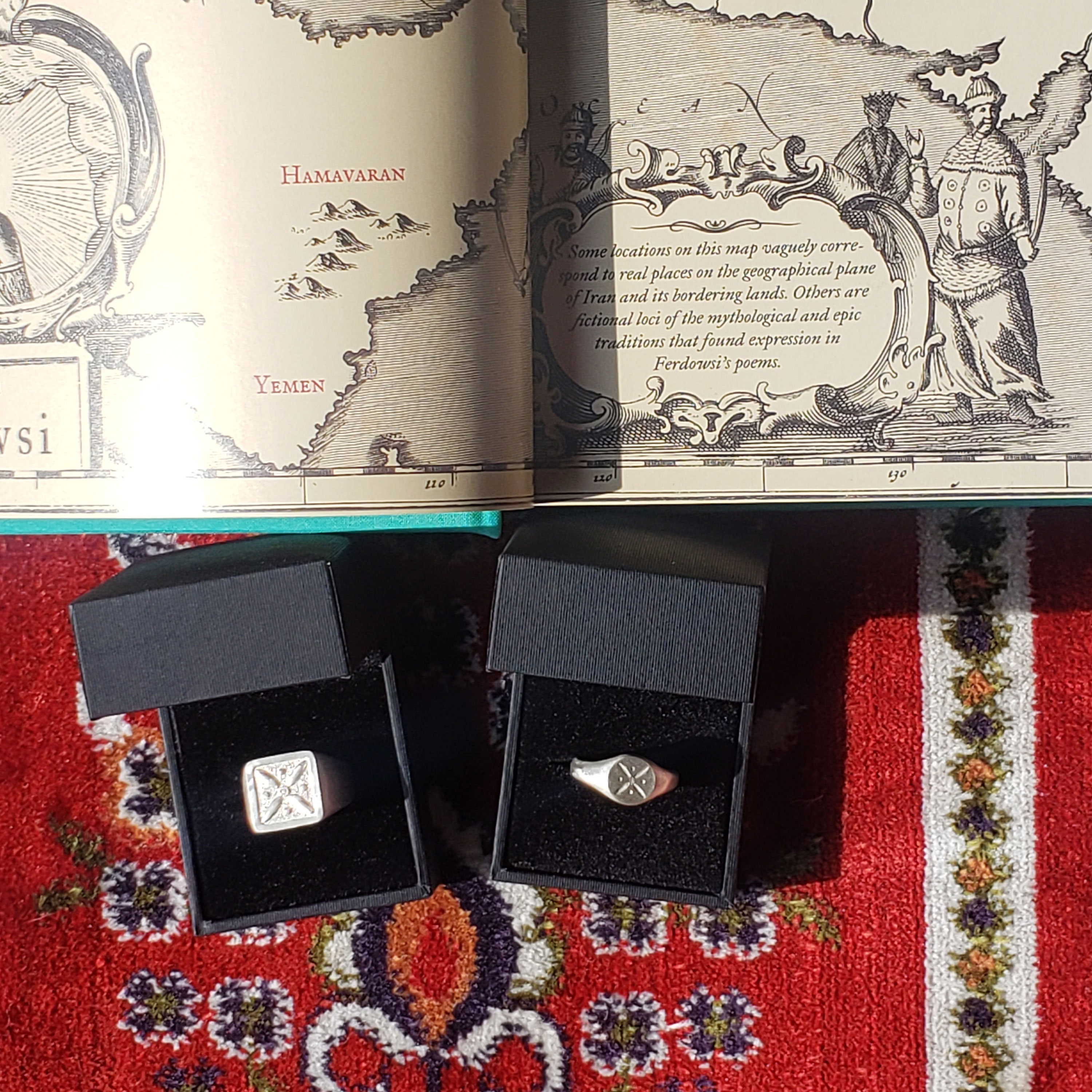 Derafsh Kaviani Signet Ring Sasanian Inspired Sterling Silver - Etsy ...