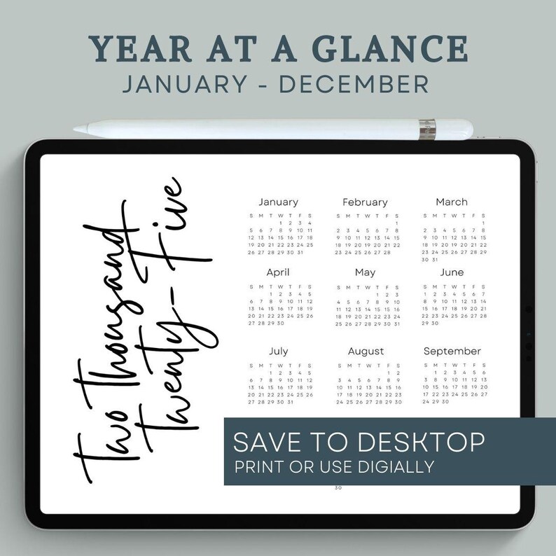 Simple Digital Planner Digital Planner 2025 Minimalist Digital Planner ...