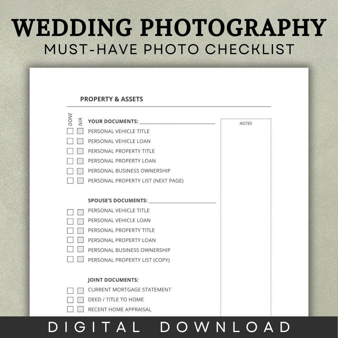 Divorce Checklist Divorce Documents Checklist Divorce Binder Divorced ...