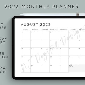 Simple Digital Planner Digital Planner 2023 Minimalist - Etsy