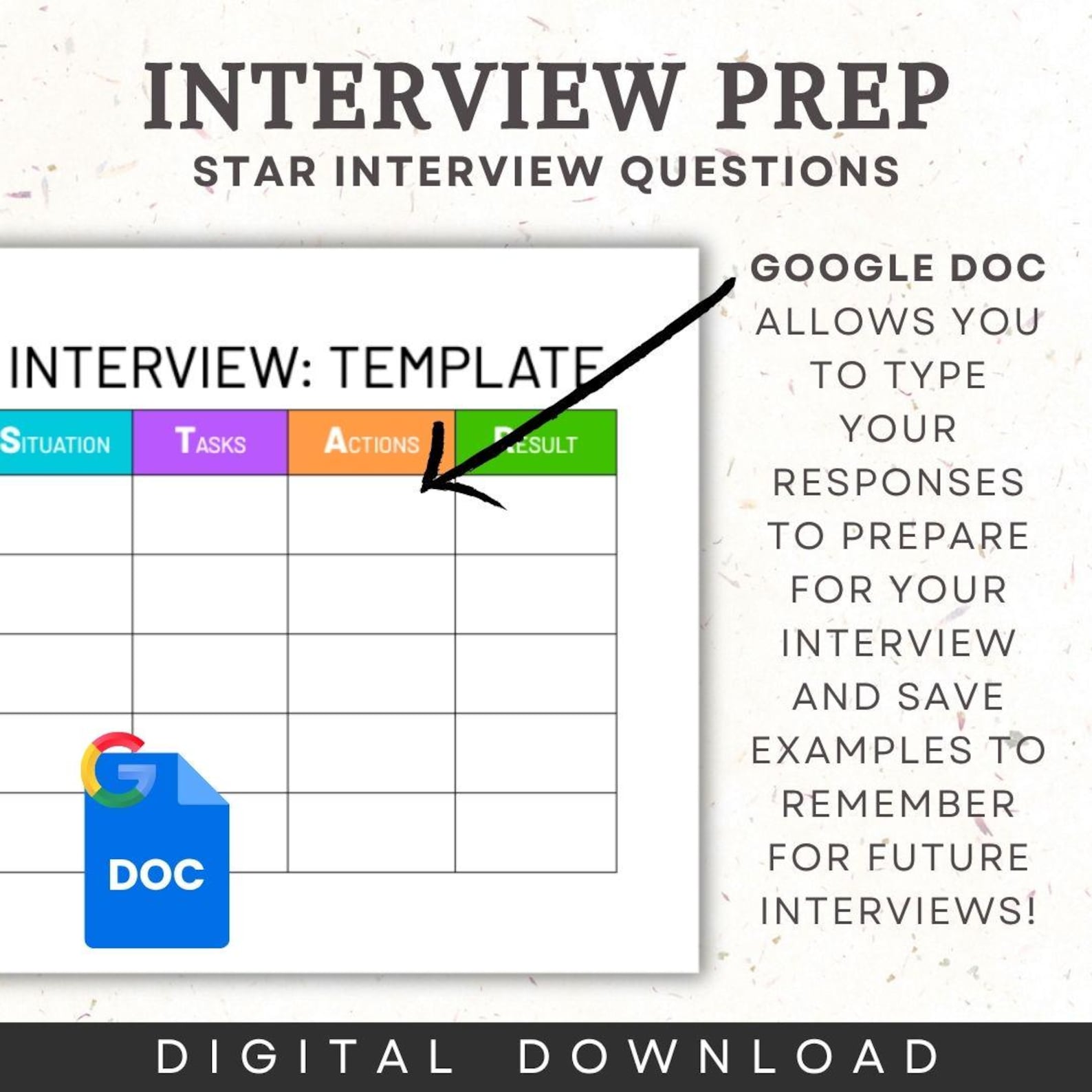 Interview Preparation STAR Method Interview Worksheet Behavioral ...