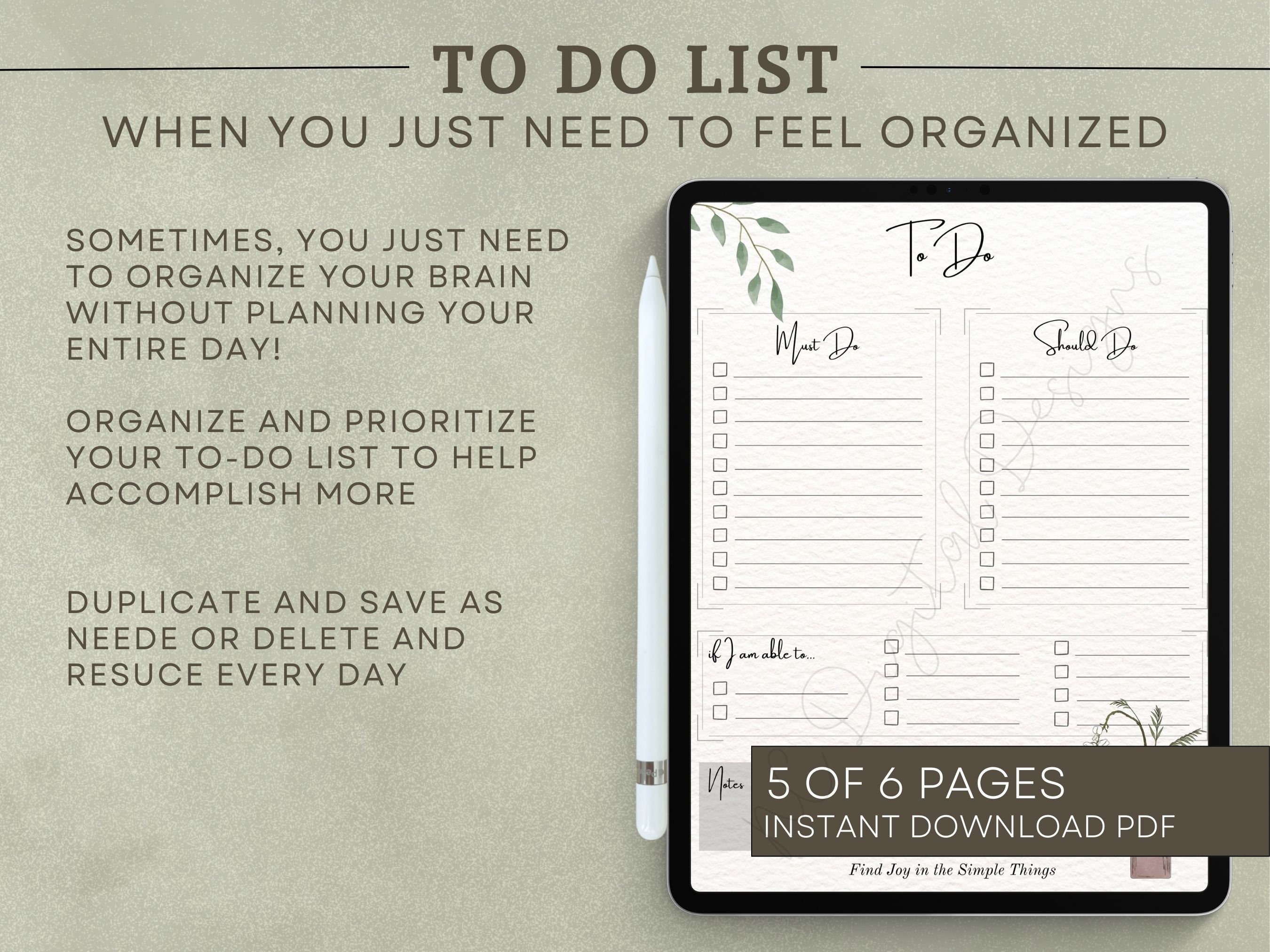 Digital Planner Simple Digital Planner Minimalist Digital Planner ...