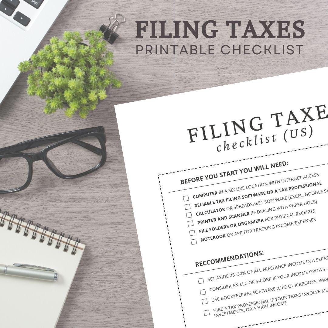 Tax Prep Checklist for Individuals Self Employed Taxes Filing Taxes ...