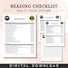 Banned Books Reading Checklist Book Tracker Bookshelf Reading Log ...